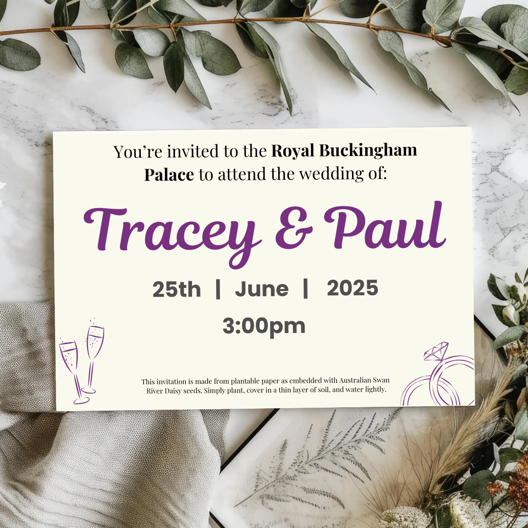 Plantable Wedding Invites - Special Day Design – Planet Go Round