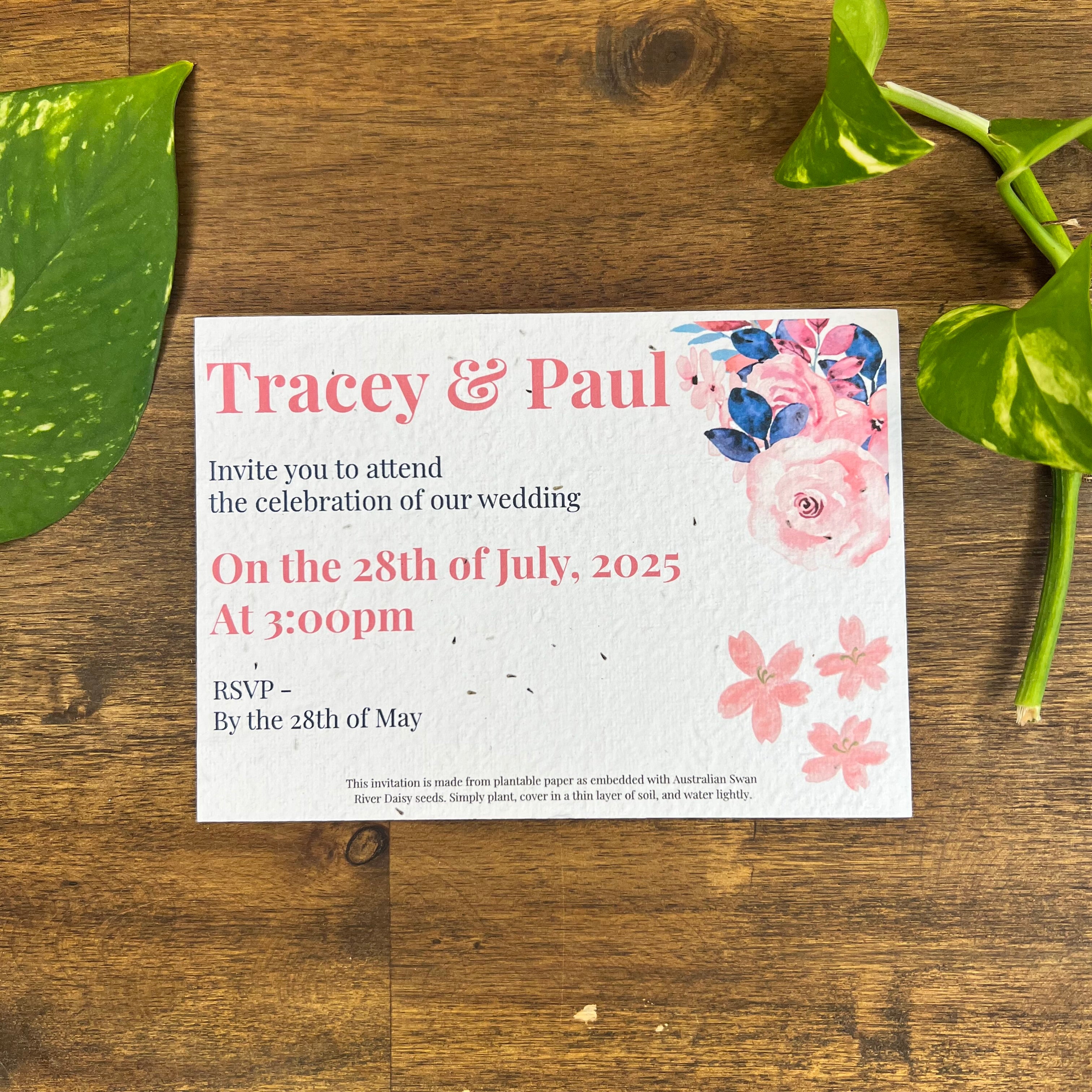 Plantable Wedding Invites - Landscape Floral Design – Planet Go Round